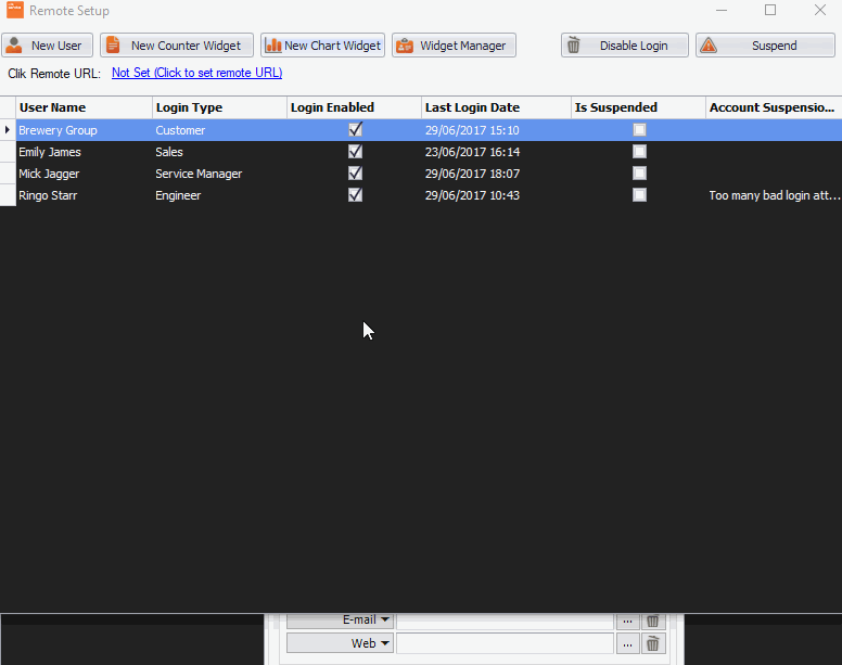 Setting Up Dashboard Widgets | CR – Clik