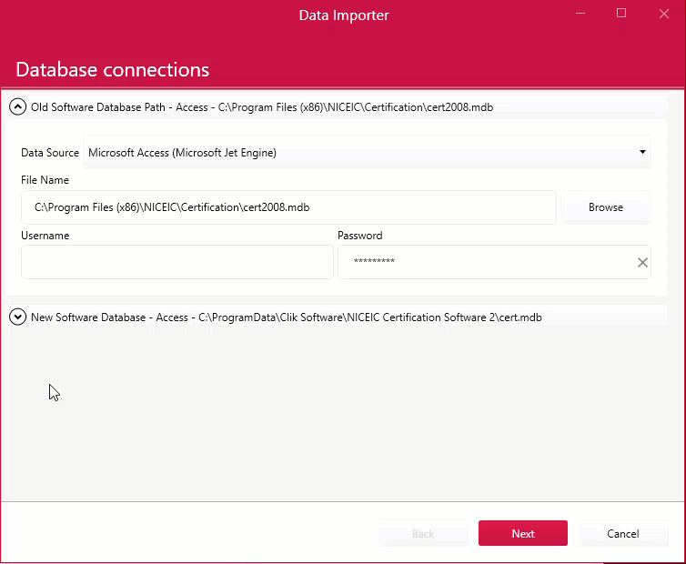 Data Importer Tool | NICEIC – Clik