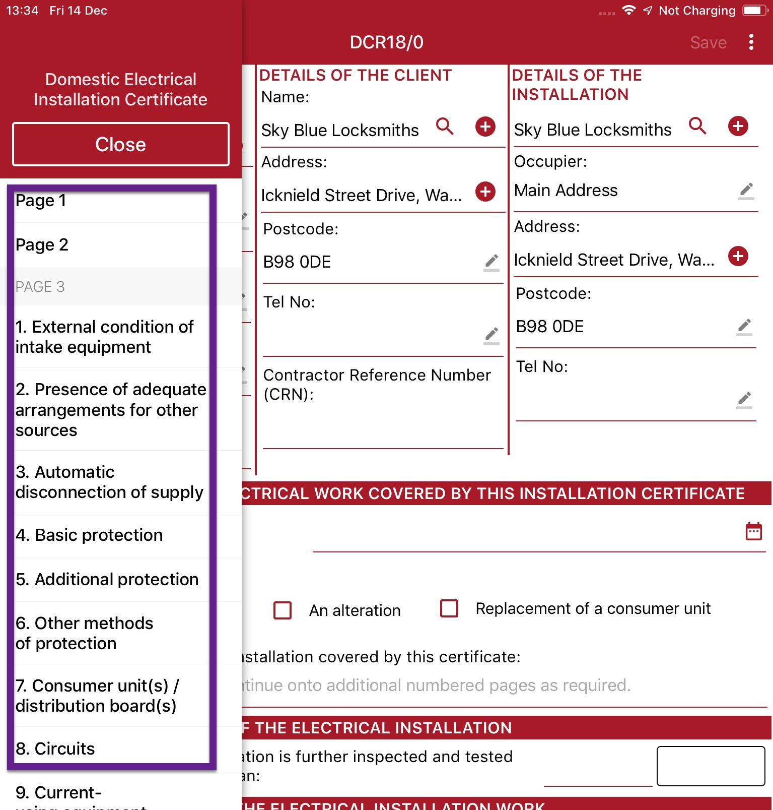 Creating New Certs | NICEIC Apps – Clik