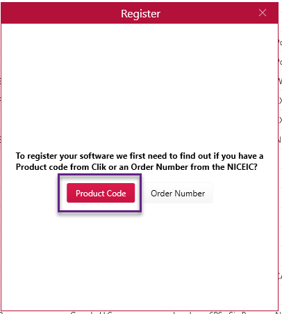 Requesting Registration Product Codes | NICEIC – Clik