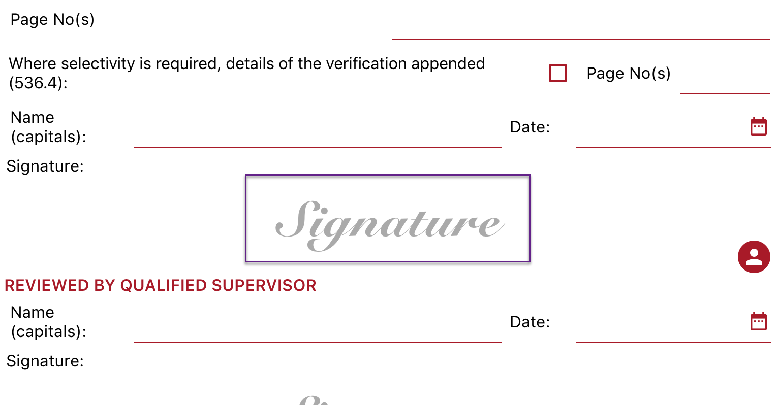 Adding Signatures To Certs | NICEIC Apps – Clik