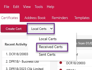 Accepting Certs From Field Users | NICEIC – Clik