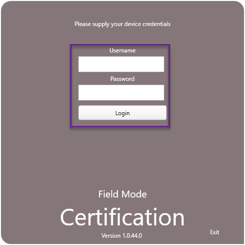 Logging Into Field Mode | NICEIC – Clik