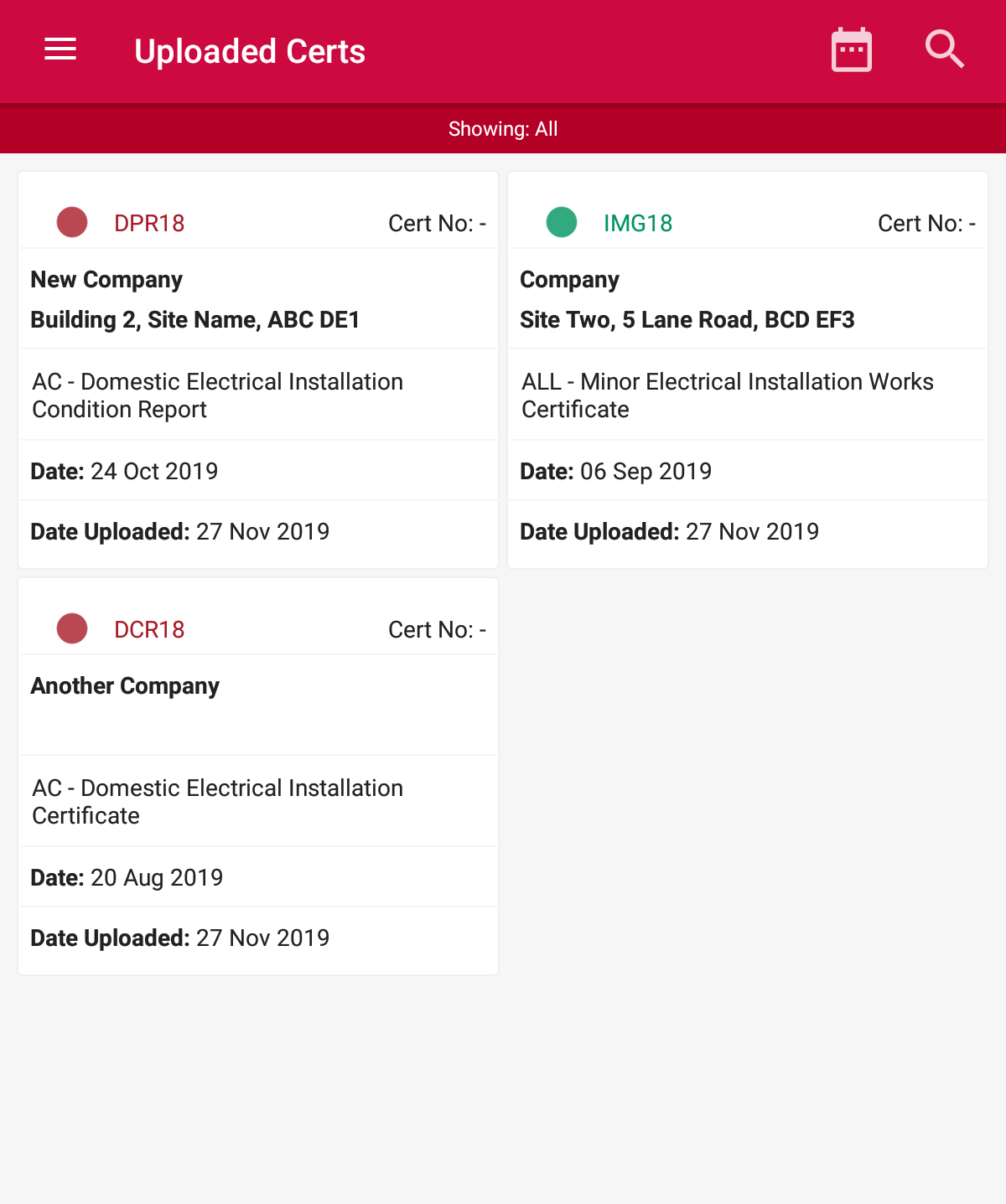 Creating Templates From Uploaded Certs | NICEIC Apps – Clik
