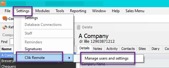 F-Gas User Privileges | CR – Clik