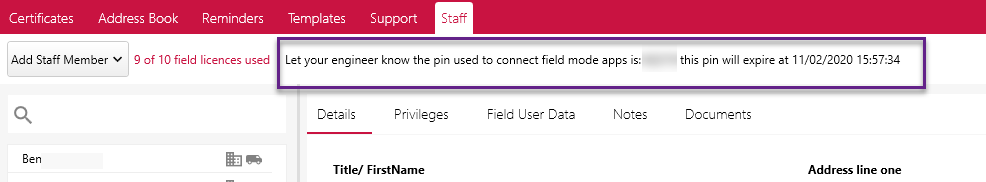 Setting Up Field Users | NICEIC – Clik