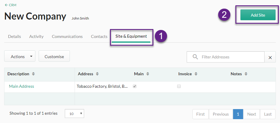 Adding New Sites Cr Clik