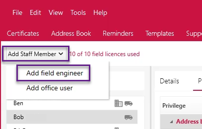 Setting Up Users | NICEIC Apps – Clik