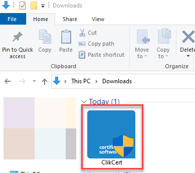 Installing The Software | Clik Cert – Clik