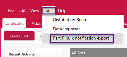 Exporting Part P | NICEIC – Clik
