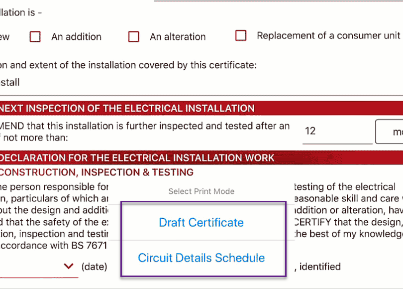 Emailing Draft Certs | NICEIC Apps – Clik