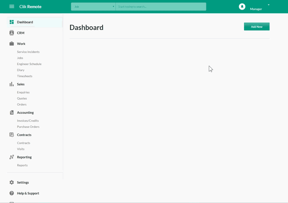 Modifying Your Dashboard Widgets | CR – Clik