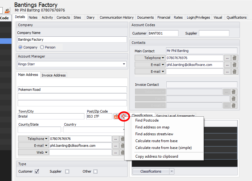 The Postcode Finder - CS – Clik
