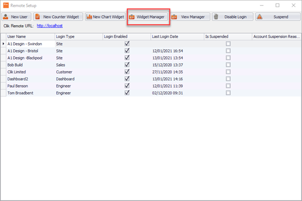 Setting Up Dashboard Widget Thresholds | CR – Clik