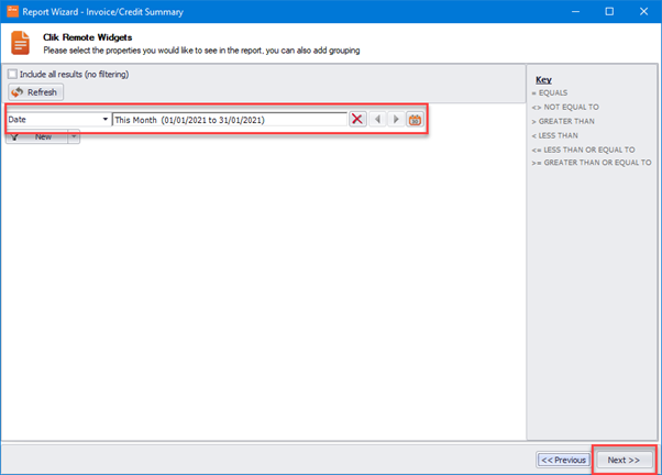 Setting Up Dashboard Widget Thresholds | CR – Clik
