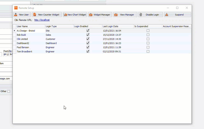 Setting Up Site Users | CR – Clik