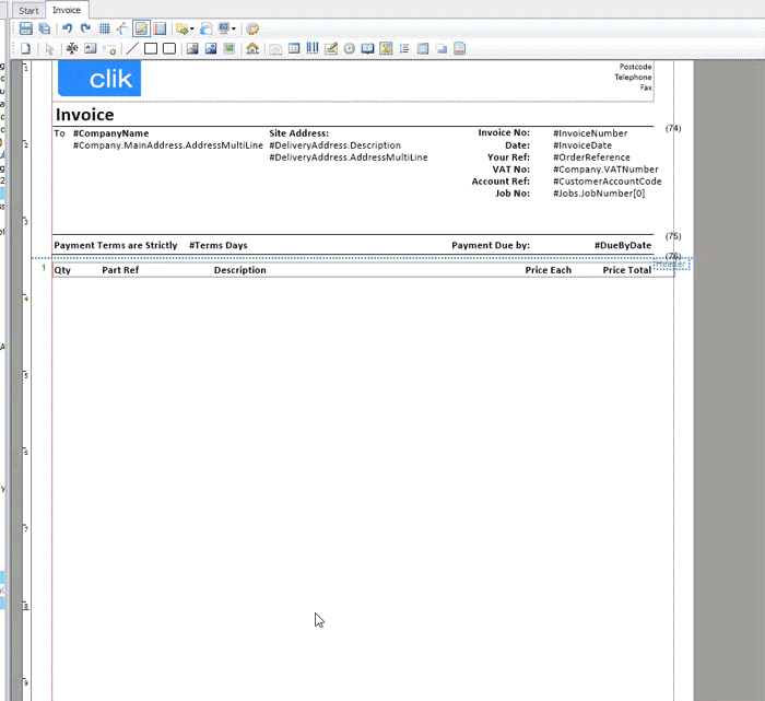 Editing Invoice Templates For Domestic Reverse Charge - CS – Clik