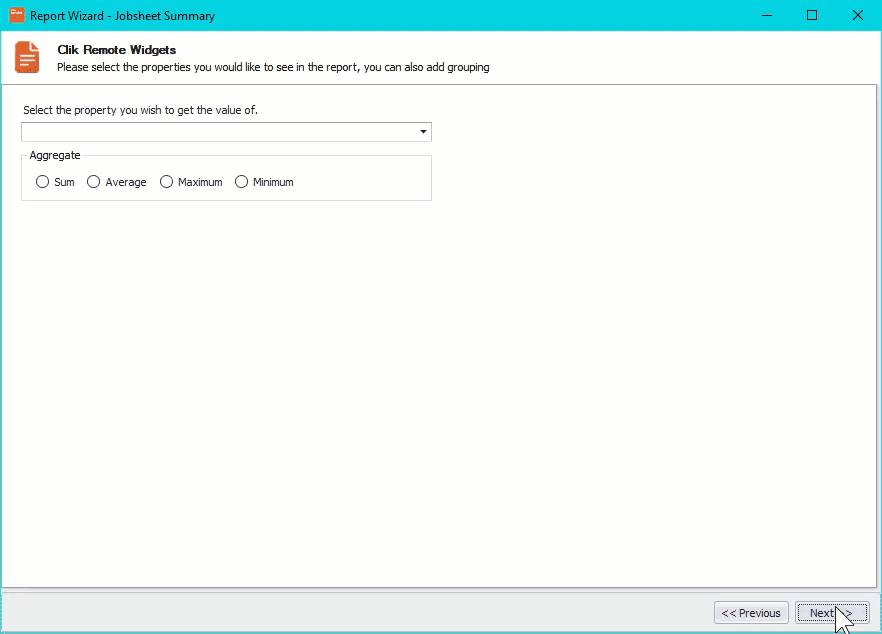 Setting Up Dashboard Widgets | CR – Clik