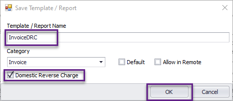 Editing Invoice Templates For Domestic Reverse Charge - CS – Clik