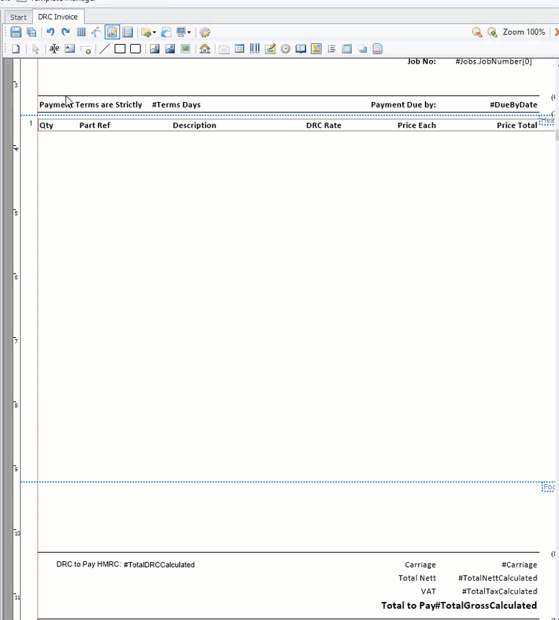 Editing Invoice Templates For Domestic Reverse Charge - CS – Clik