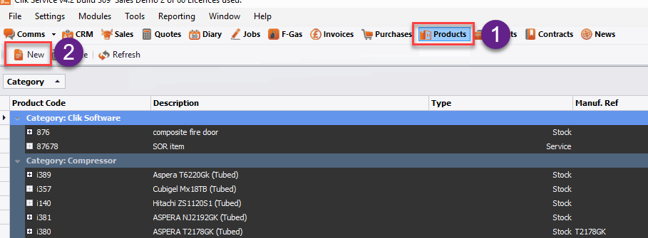 Raise A PO For Refrigerant And Book It - CS – Clik