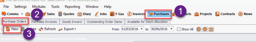 Raise A PO For Refrigerant And Book It - CS – Clik