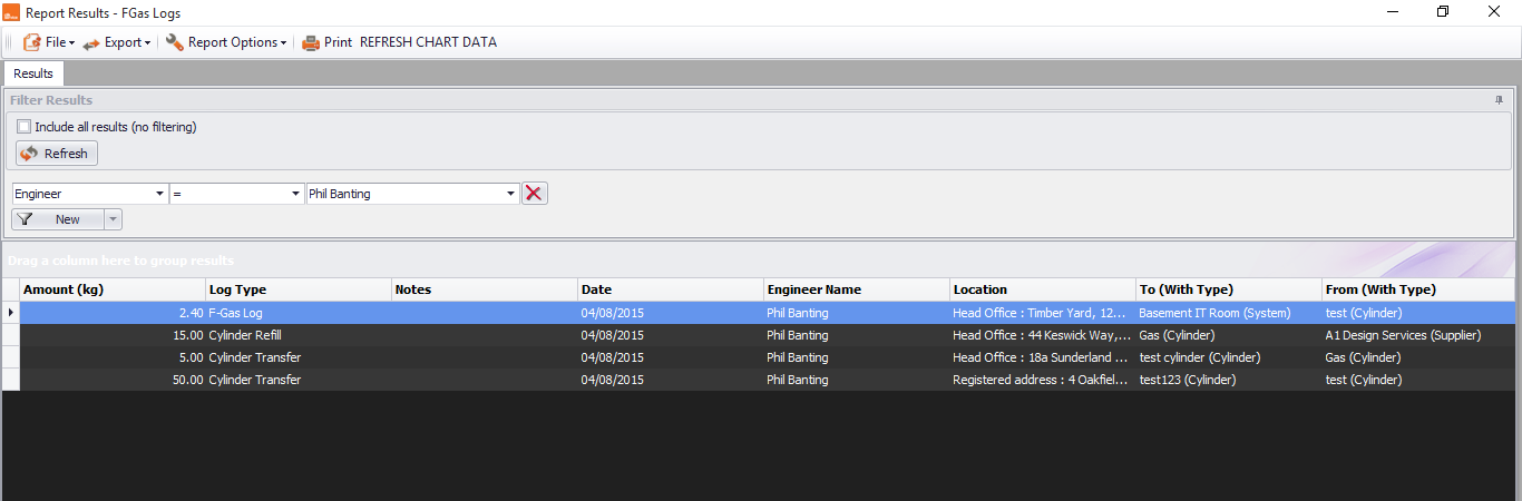 Create An F-Gas Report - CS – Clik