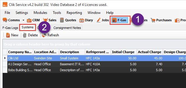 Creating An F-Gas Leak Test Log Entry - CS – Clik