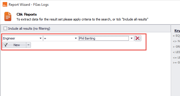 Create An F-Gas Report - CS – Clik