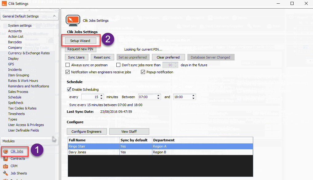 Setup Wizard | CJ – Clik
