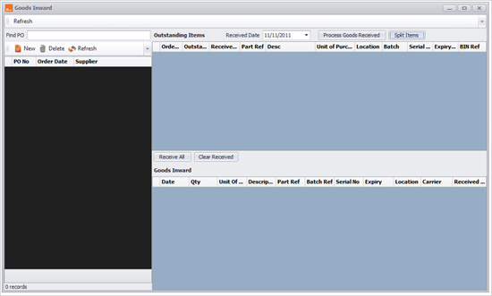 Goods Inwards & Stock Allocation - CS – Clik