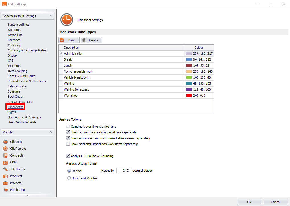 Using Timesheets - CS – Clik