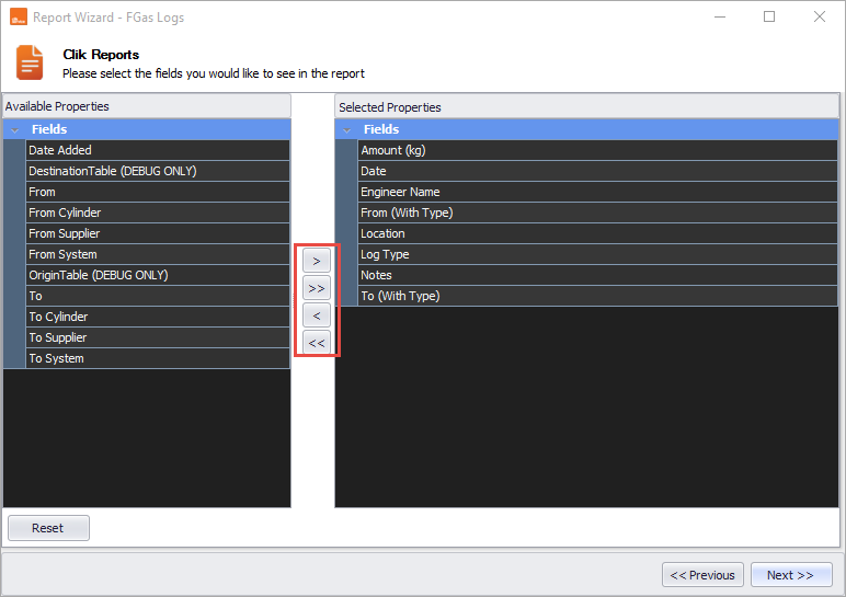 Create An F-Gas Report - CS – Clik