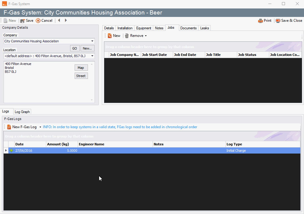 Creating F-Gas Systems - CS – Clik