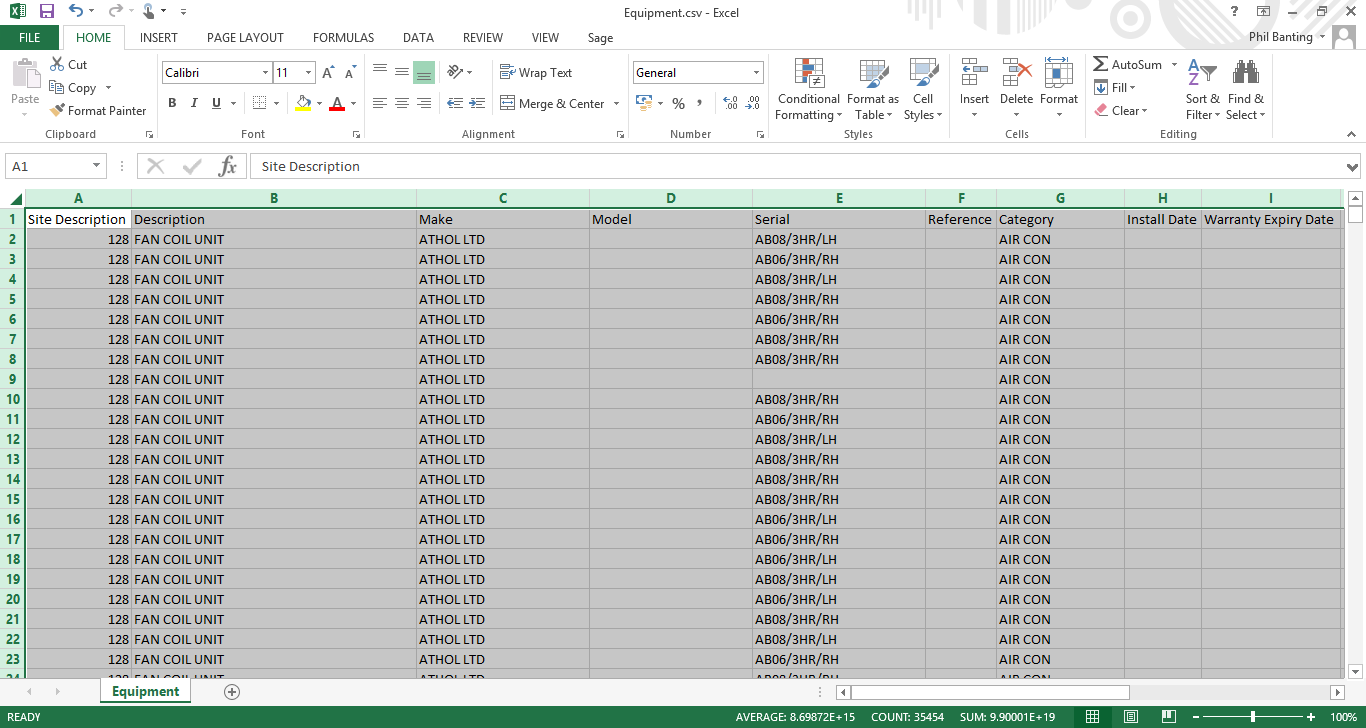 Importing Equipment Via CSV - CS – Clik